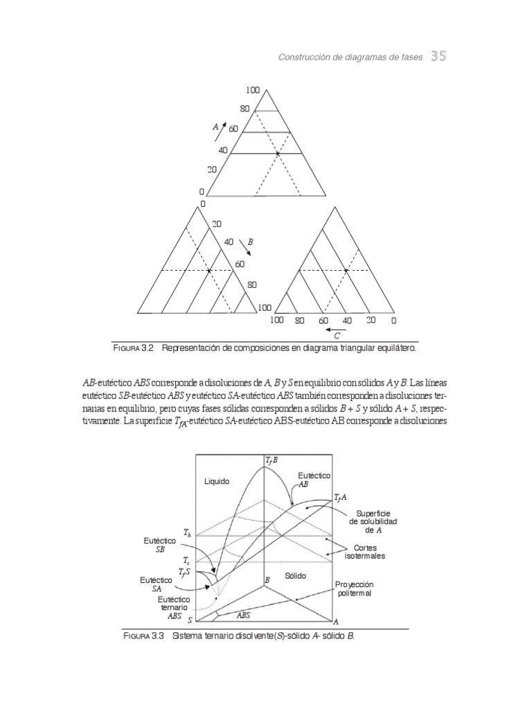Diagramas Ternarios | Diagrama de fases | Química Física