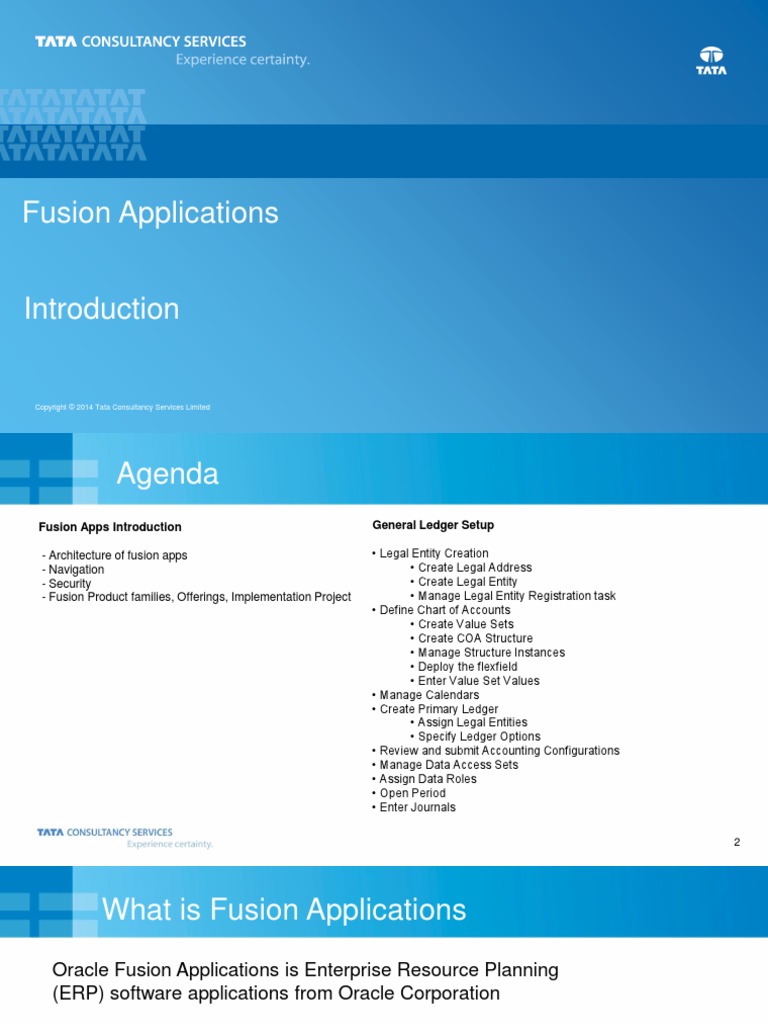 Fusion Introduction Training v1 | PDF | Enterprise Resource Planning ...