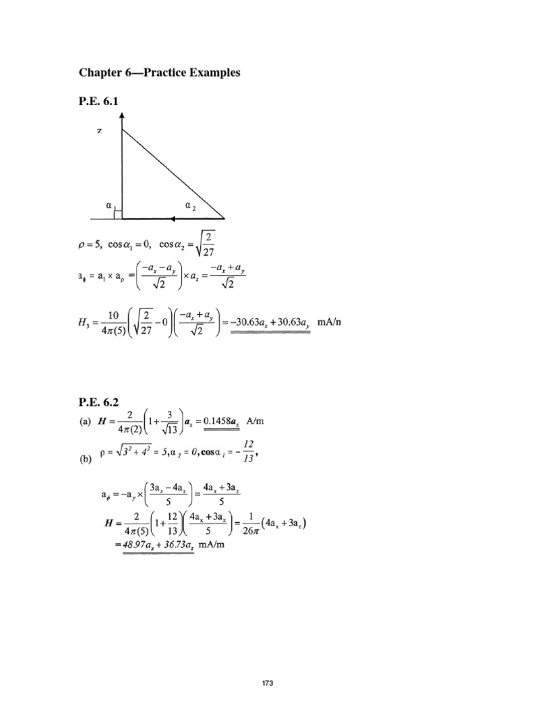 Chapter 6-Practice Examples P.E. 6.1 | PDF