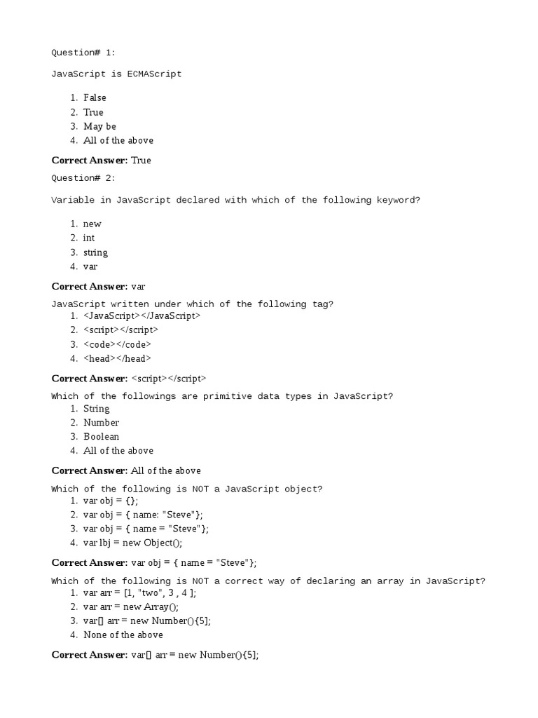 Jstest Pdf Java Script Parameter Computer Programming 