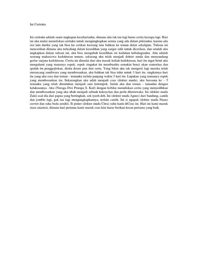 Ini Ceritaku Pdf