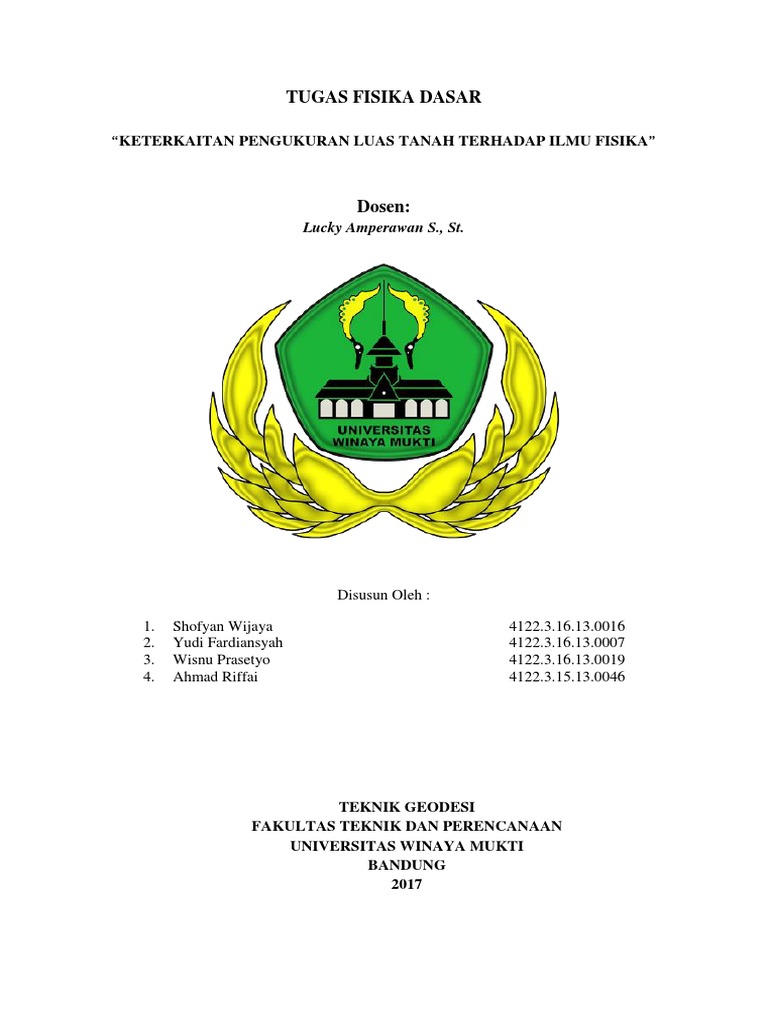 Cover Tugas Akhir | PDF