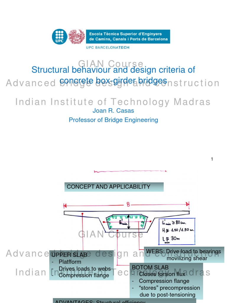 Concrete Box-Girder Bridge Behavior | PDF | Bending | Beam (Structure)
