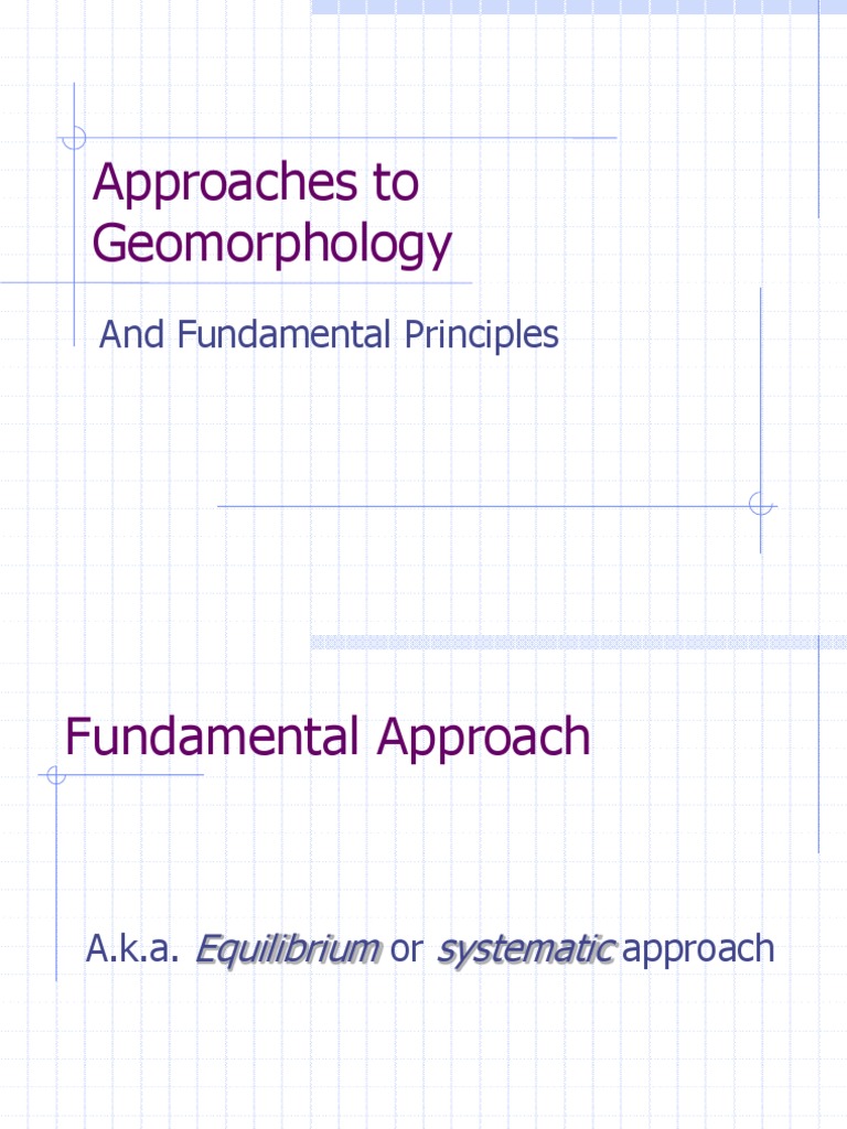 2 - Approaches To Geomorphology | PDF | Geomorphology | Earth Sciences