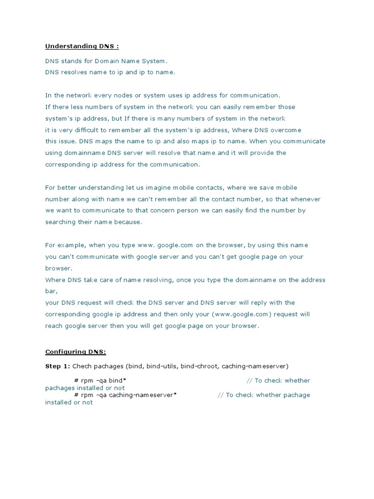 Understanding DNS | PDF | Domain Name System | Network Layer Protocols