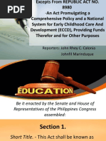 ECCD Act: Early Childhood Development Policy | PDF | Early Childhood ...