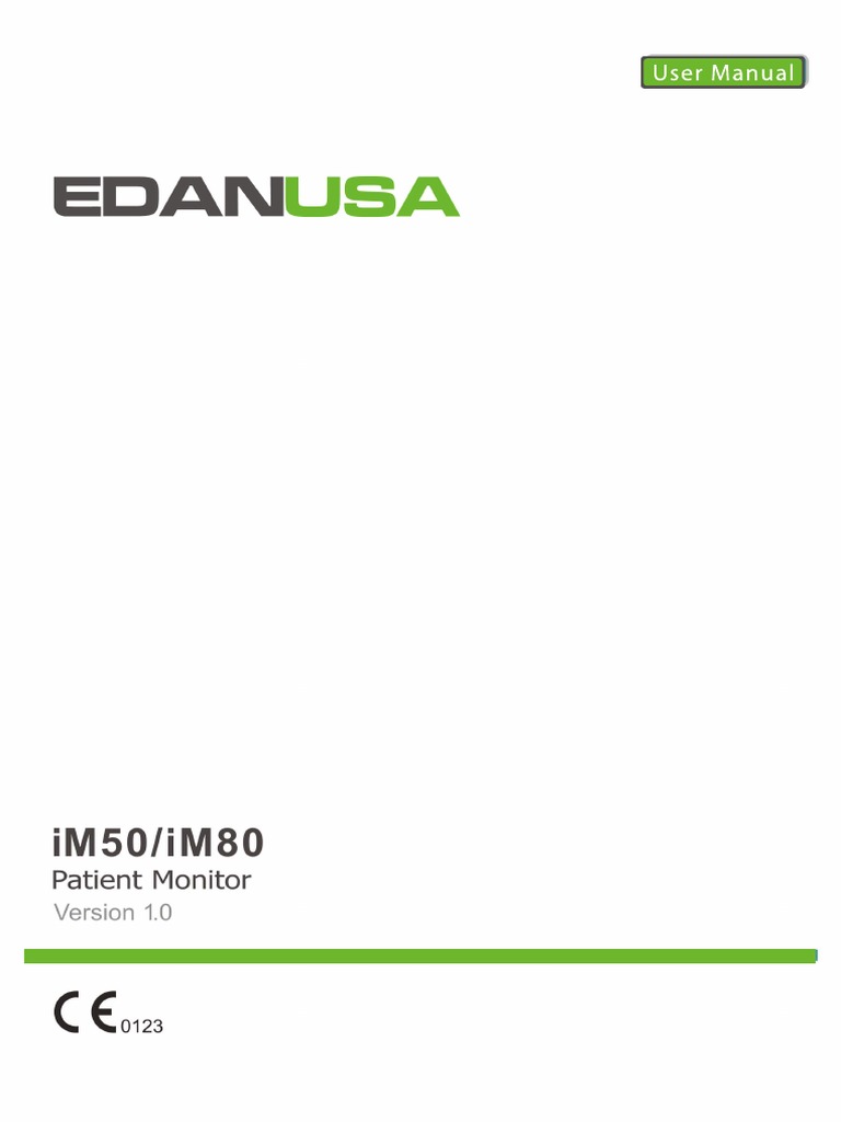 Edan - Im50_im80 - User Manual | Electrocardiography | Monitoring ...
