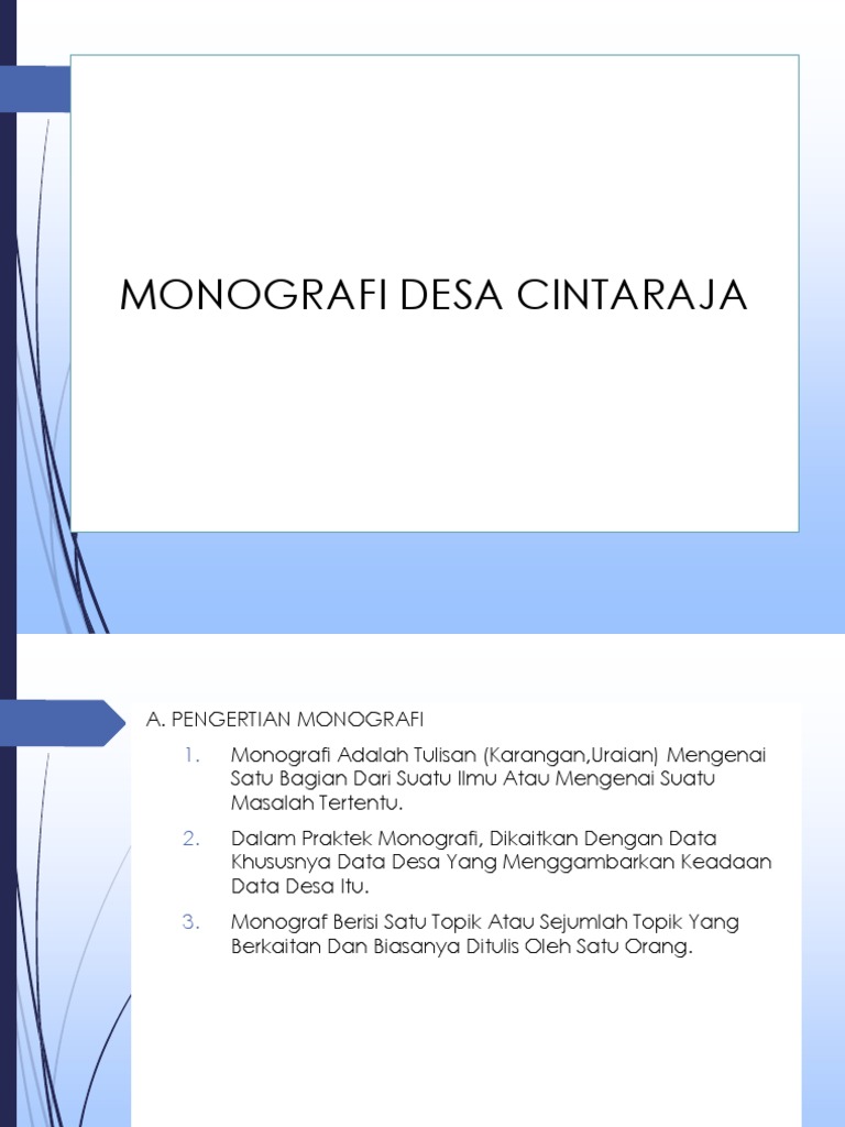 Monografi Desa | PDF