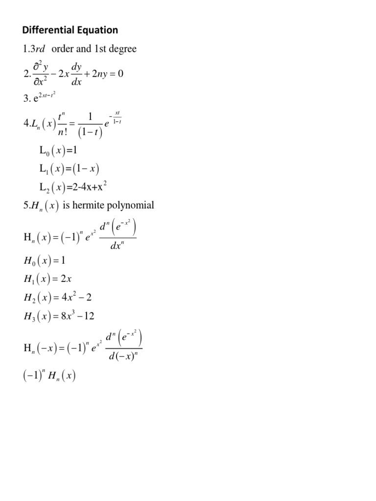 Differential Equation | PDF | Board Games Competitions | Abstract ...