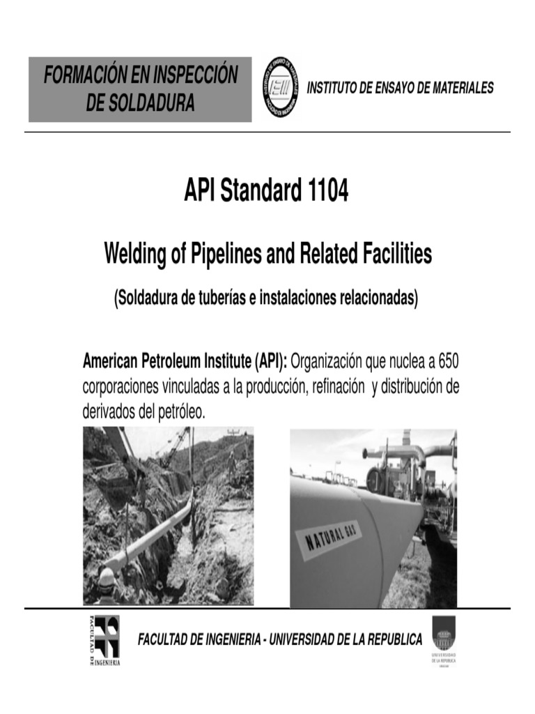 Api 1104 | PDF | Soldadura | Construcción