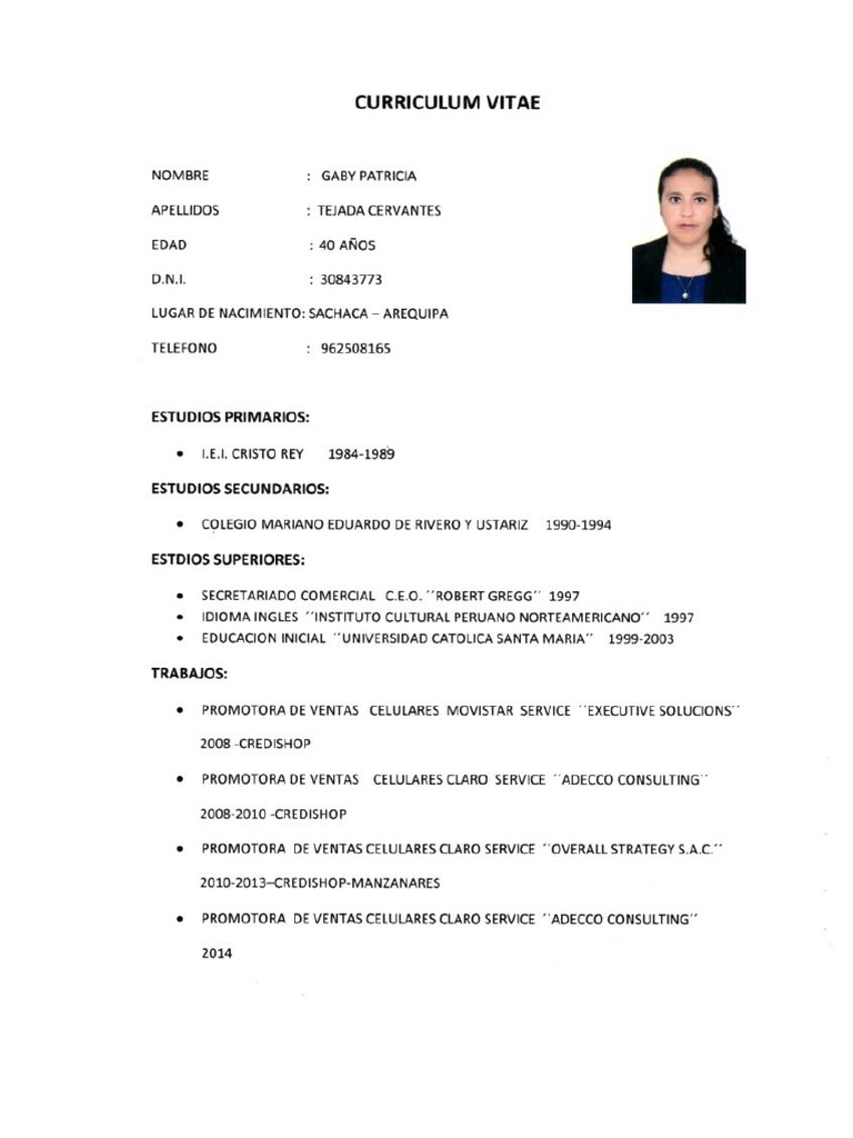 CV Gaby | PDF