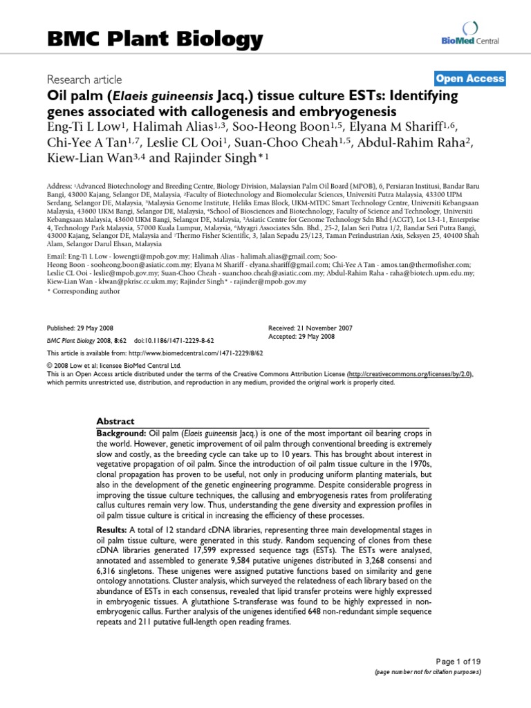 BMC Plant Biology | PDF | Open Reading Frame | Genetic Code