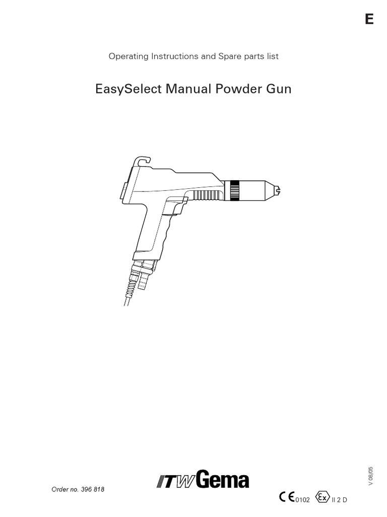 ITW Gema - EasySelect Gun | High Voltage | Safety