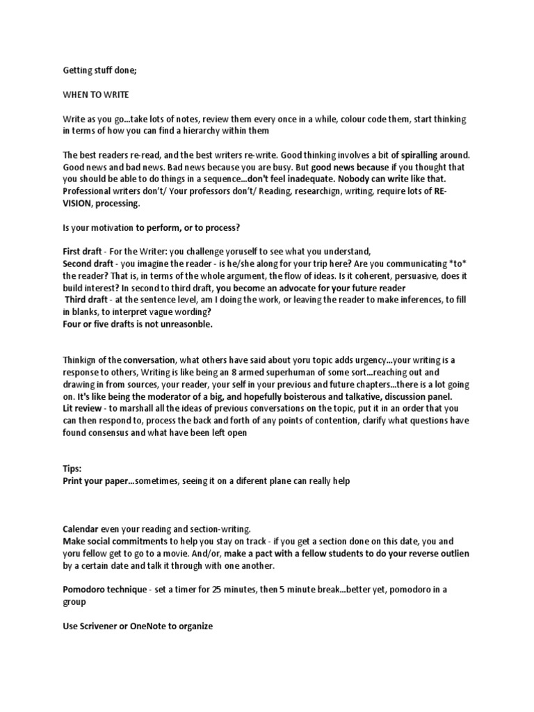 Reverse Outlining Handout Master | PDF | Epistemology | Psychological Concepts