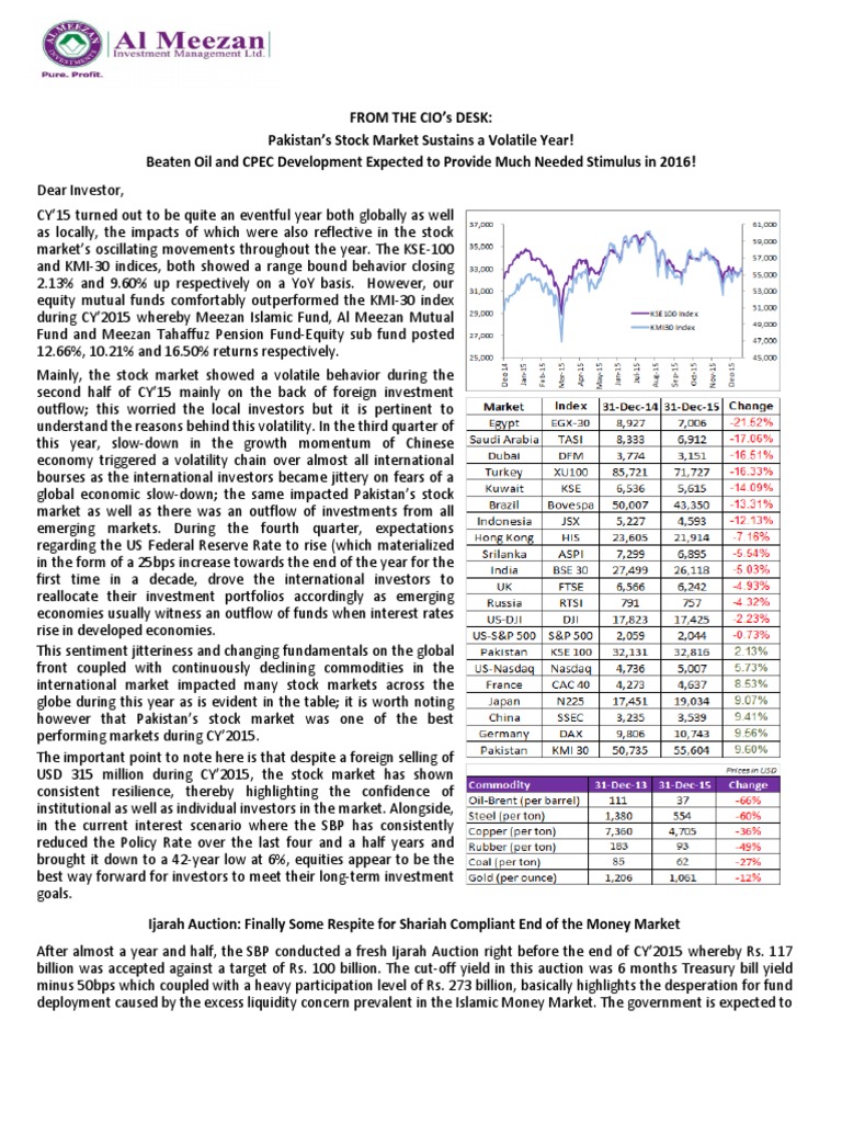CIO Note December 2015 | PDF | Stock Market | Stocks