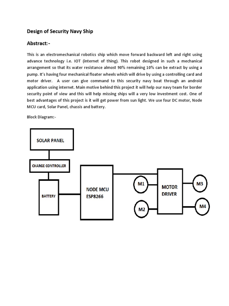 Design of Security Navy Ship | PDF