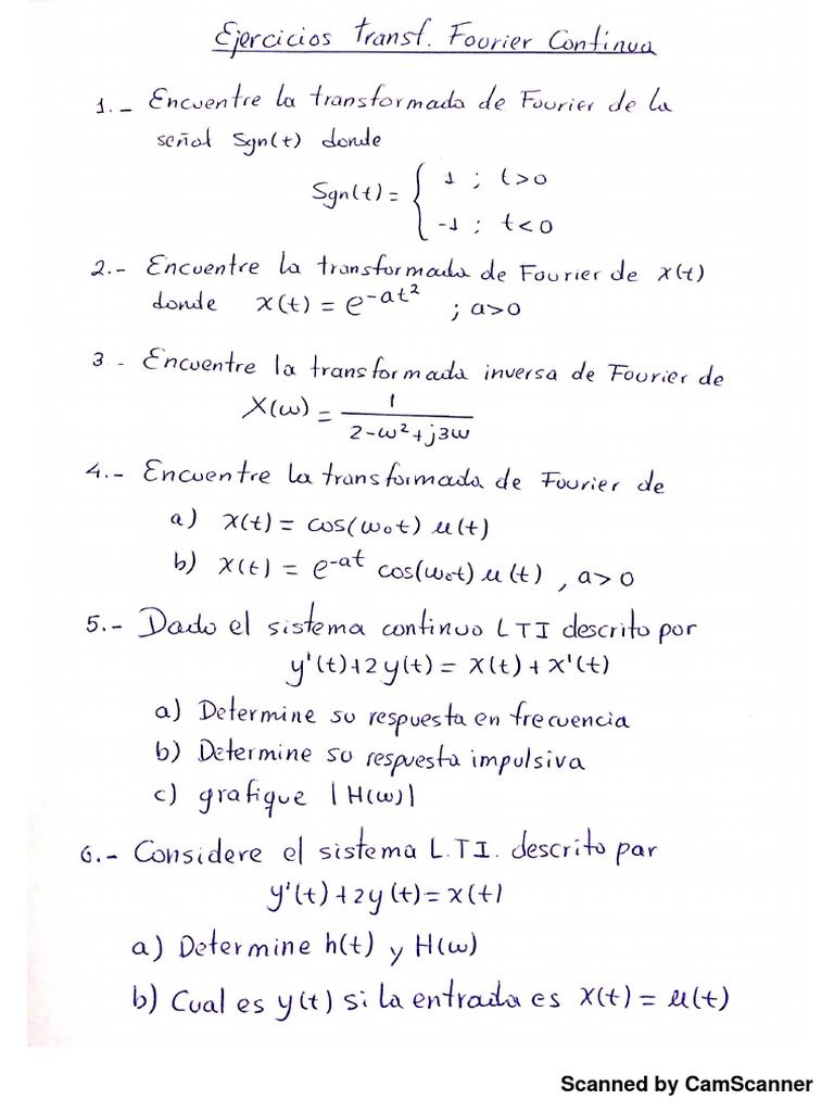 Ejercicios TF PDF | PDF