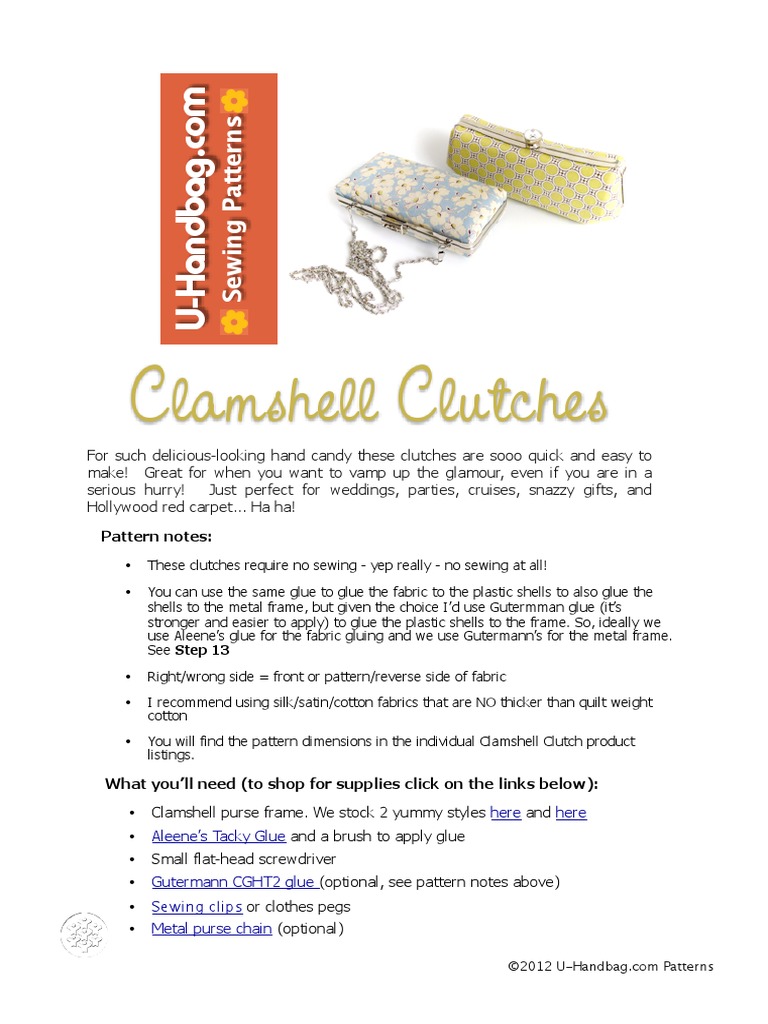 FREE Clamshell Tute | PDF | Adhesive | Industries