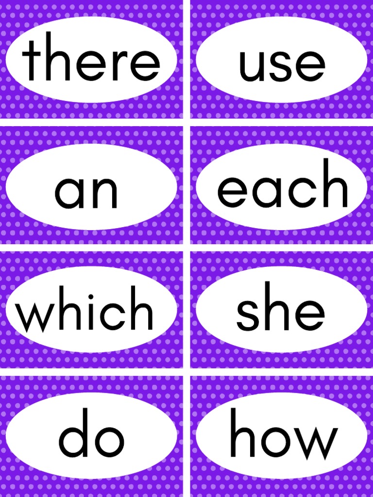 Sight Words 6 PDF | PDF