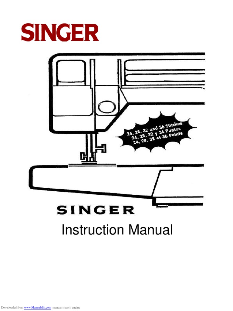 5040 Singer Manual (5050C) | PDF | Sewing Machine | Sewing