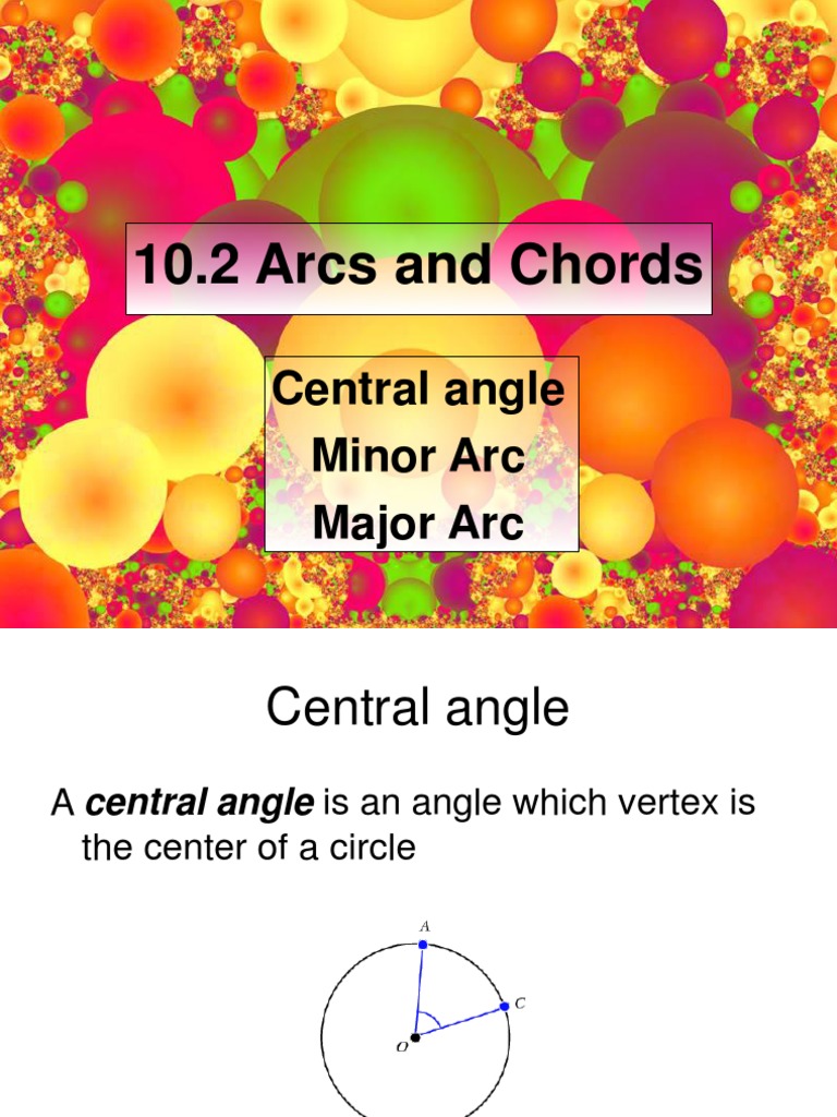 Arc and Chord Theorems: Measuring Arcs, Finding Chord Lengths, and ...