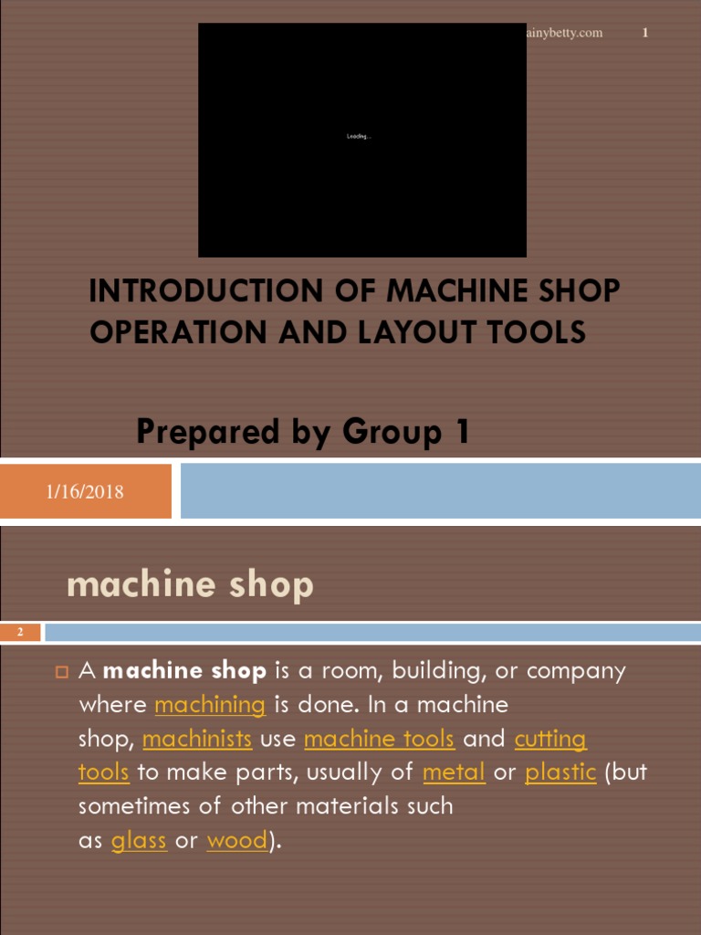 Introduction of Machine Shop Operation | PDF | Machining | Machine Tool