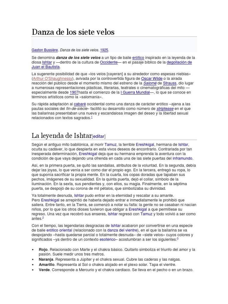La danza de los siete velos y su simbolismo | PDF | Herodes el grande