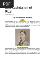 Mga Kapatid Ni Dr. Jose Rizal | PDF