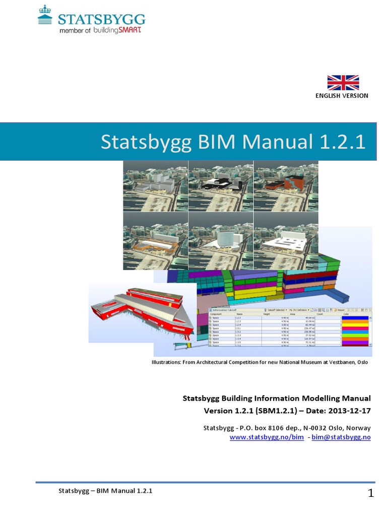 BIM Manual - Statsbygg | PDF | Building Information Modeling | Object ...