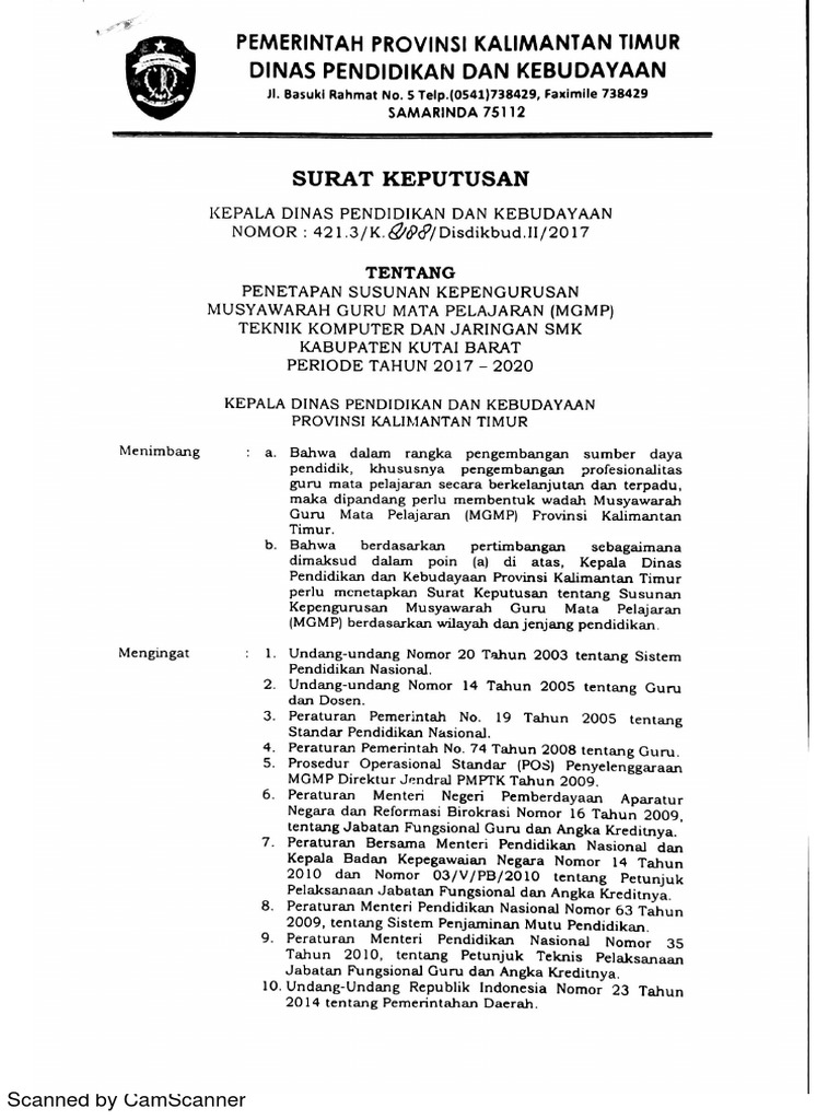 SK MGMP TKJ SMK Kubar | PDF