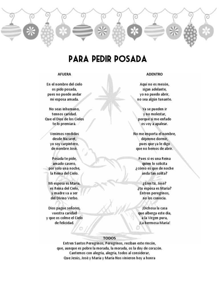 Para Pedir Posada | PDF | María, madre de Jesús | Religión y creencia