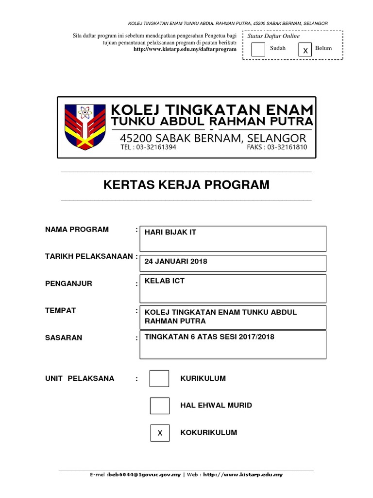 Kertas Kerja Ict | PDF