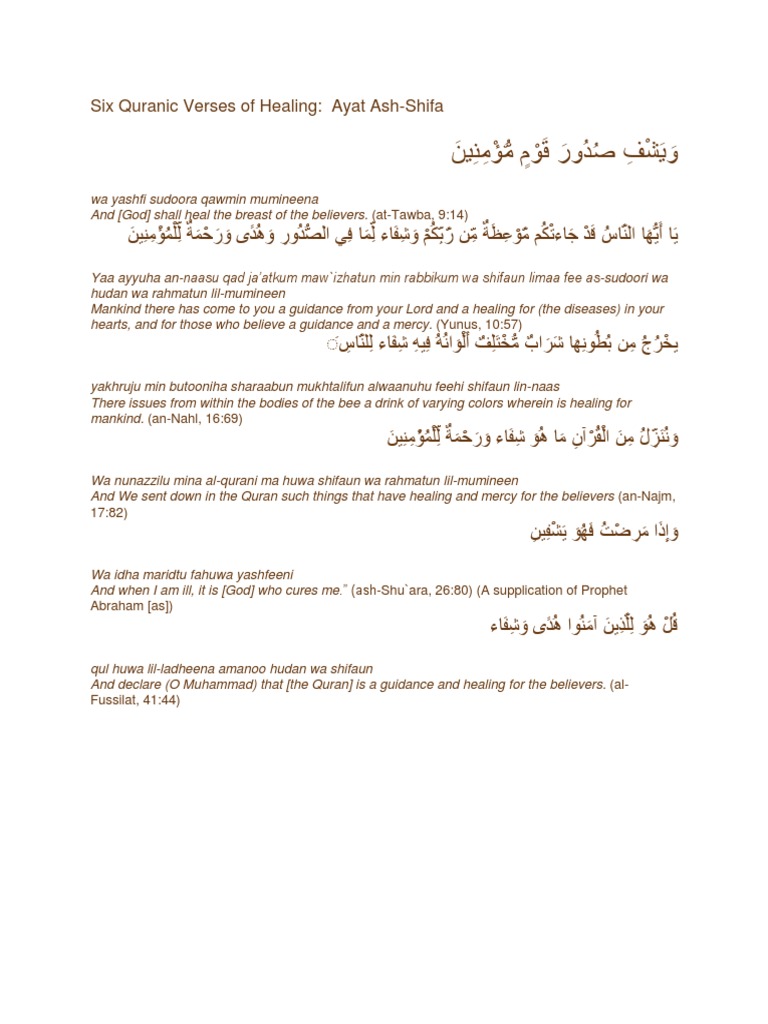 Shifa | PDF | God In Islam | Quran