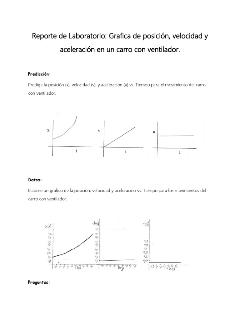 Reporte de Laboratorio MRUV | PDF