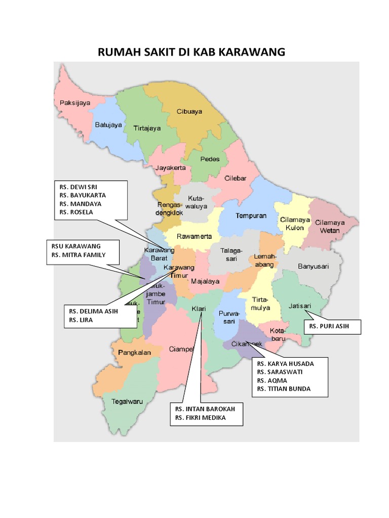 Peta Karawang EKA K | PDF