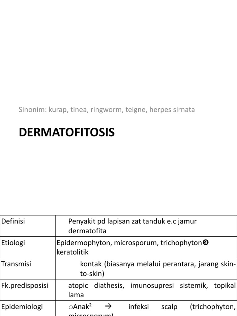 Dermatofitosis | PDF