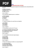 Signals and Systems MCQ | PDF | Convolution | Signal Processing