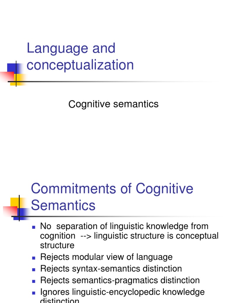 Cognitive Semantics | PDF | Conceptual Model | Metaphor