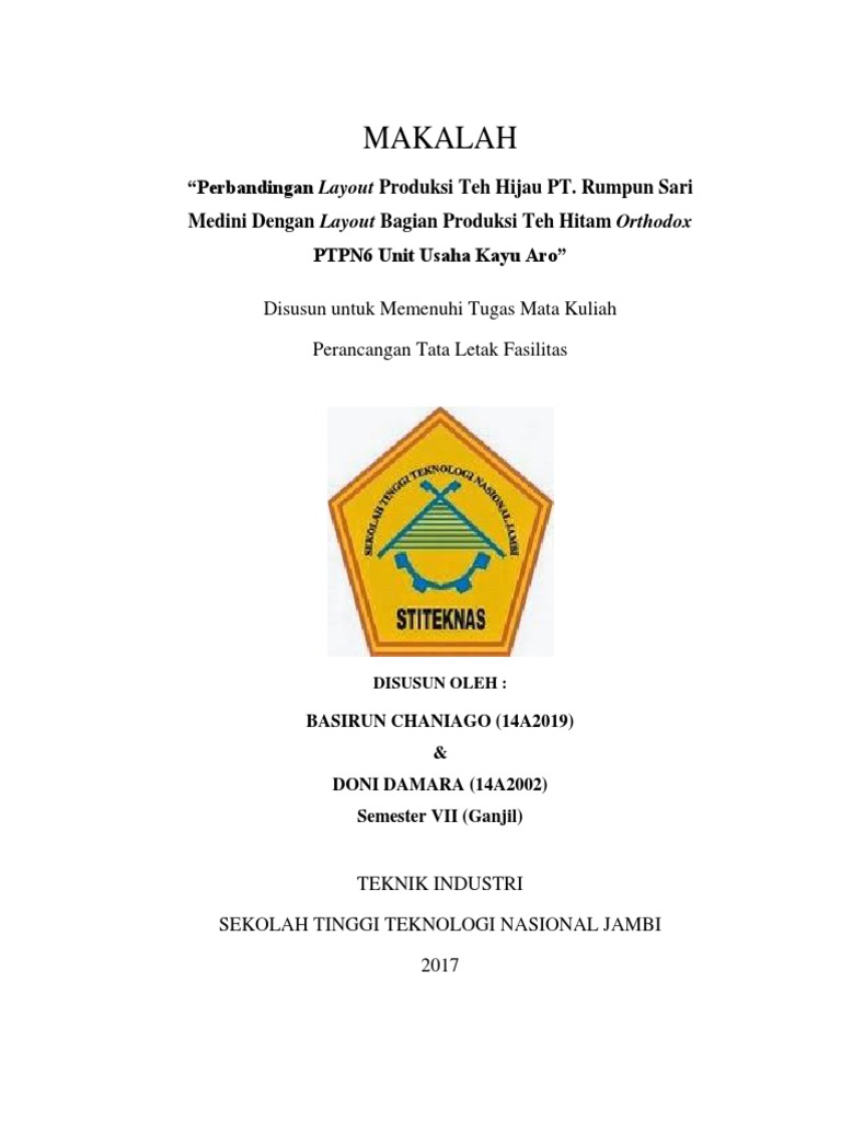 Makalah Layout Pabrik | PDF | Komputer