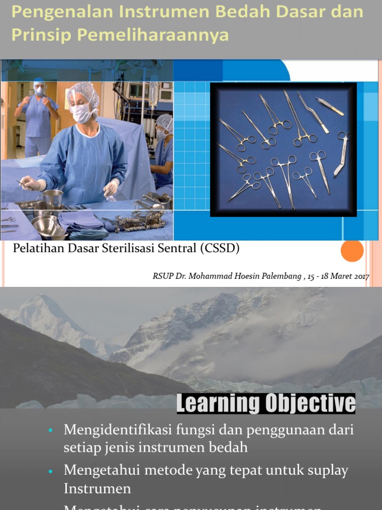 Pelatihan Dasar Sterilisasi Sentral (CSSD) | PDF