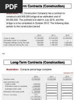 Sol. Man. Chapter 7 Construction Contracts 2020 Edition | PDF | Debits And Credits | Cost