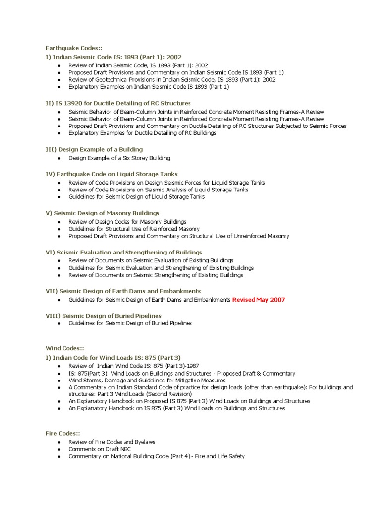 Earthquake Codes | PDF | Earthquake Engineering | Earthquakes