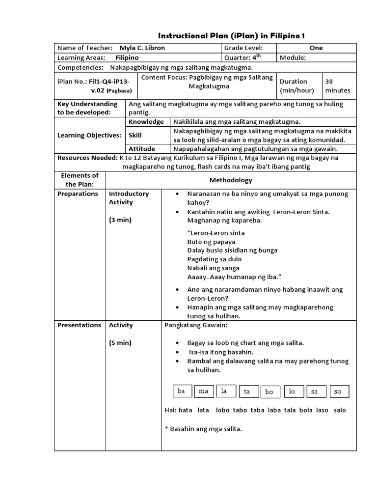 Fil1 Q4 Ip13 v.02 | PDF