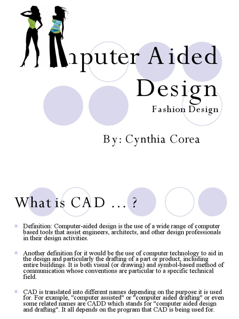 CAD in Fashion Design | PDF | Computer Aided Design | Technical Drawing
