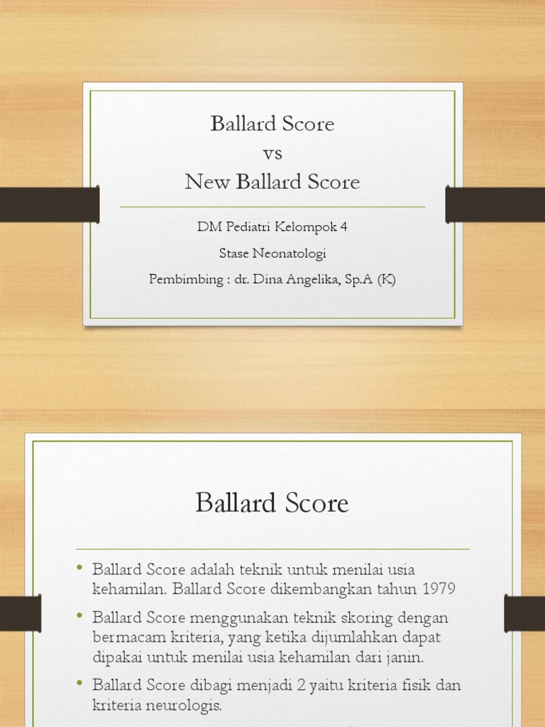 Ballard Score | PDF | Kesehatan Holistik