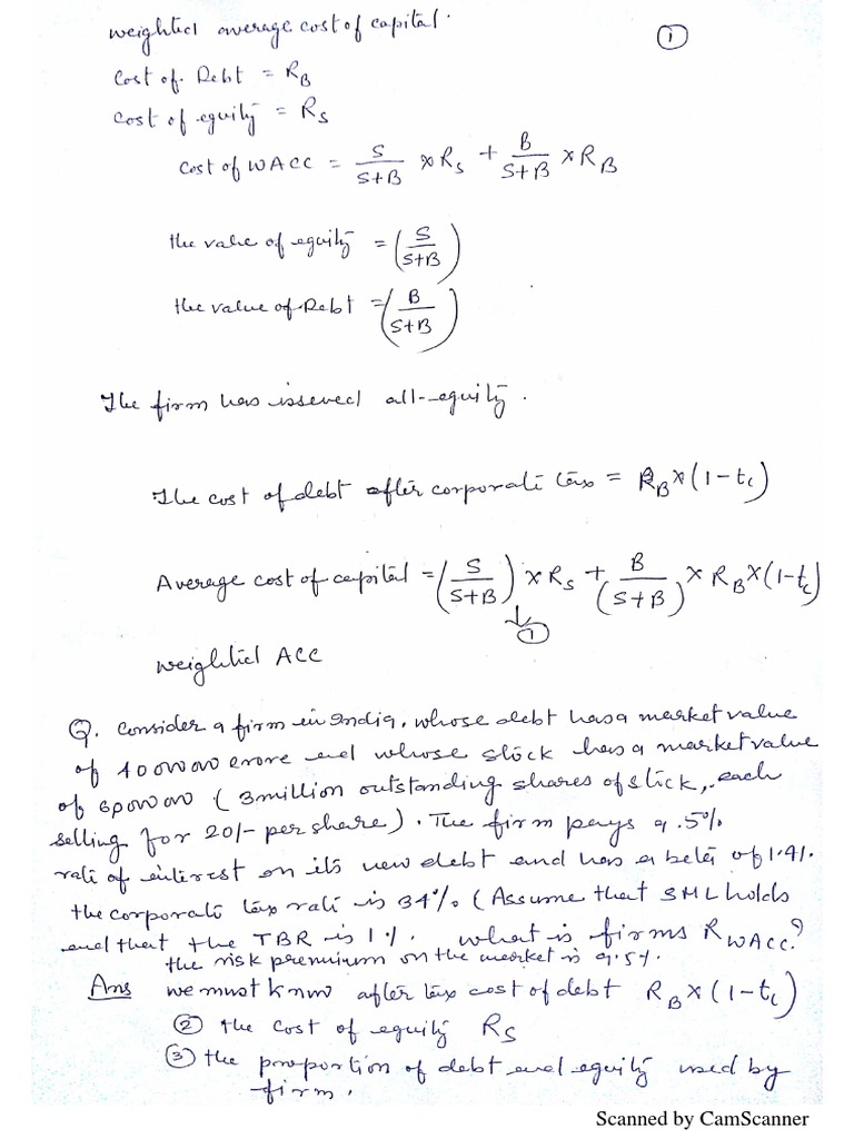 WACC | PDF