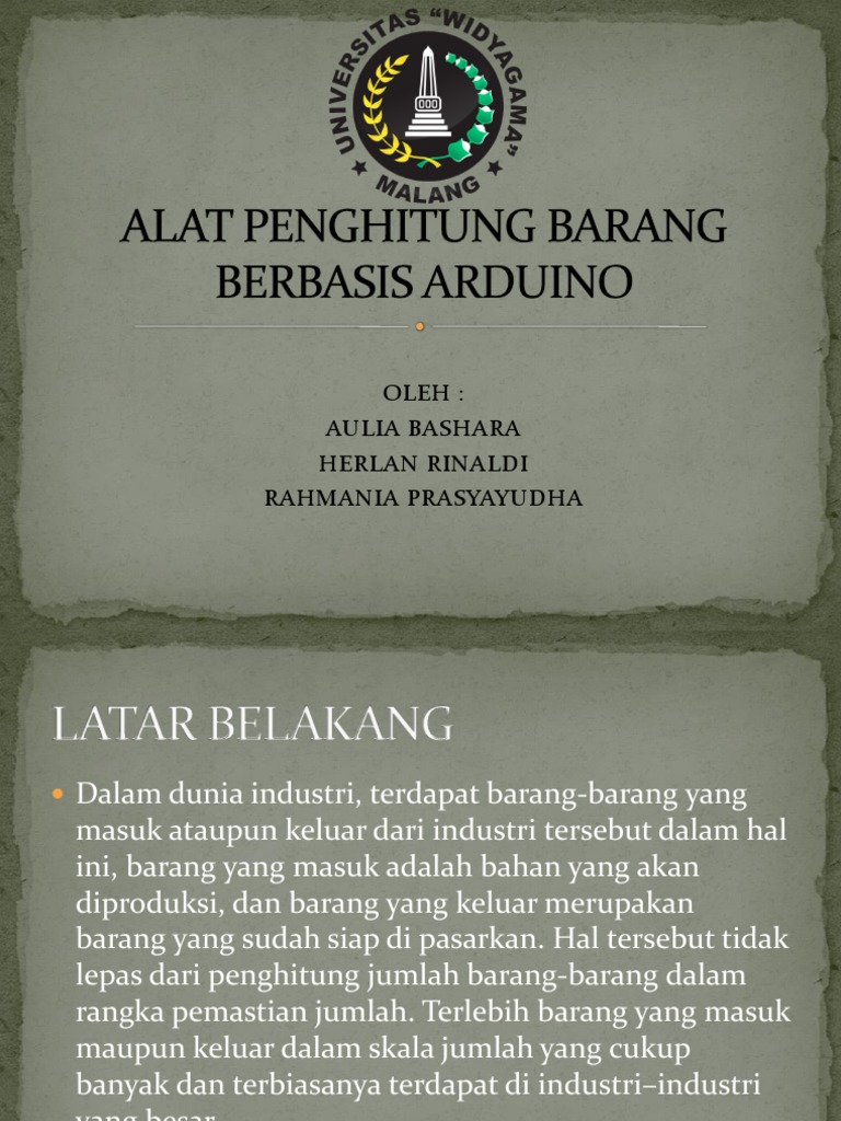 Alat Penghitung Barang Berbasis Arduino | PDF