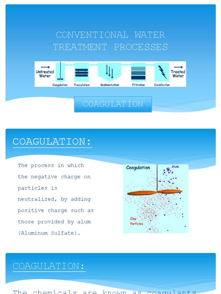 Conventional Water Treatment Processes: Coagulation | PDF | Applied And ...