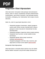 Informasi Obat Alganax Alprazolam | PDF