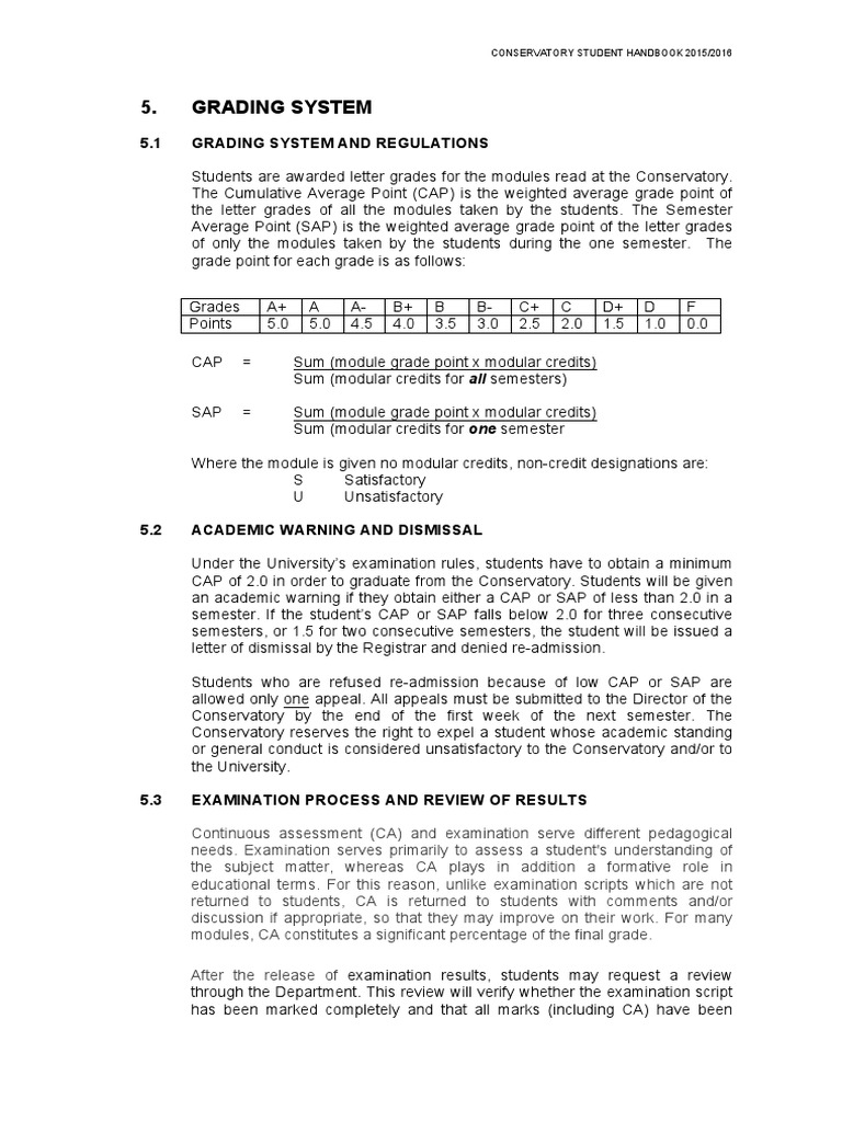 NUS: YST Grading System | PDF | Academic Degree | Test (Assessment)